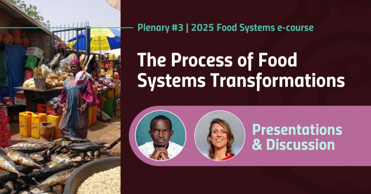 The process of food systems transformation (Plenary… | NFP Connects